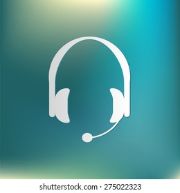 Headphone Icon Help Sign Customer Support Stock Vector (Royalty Free ...
