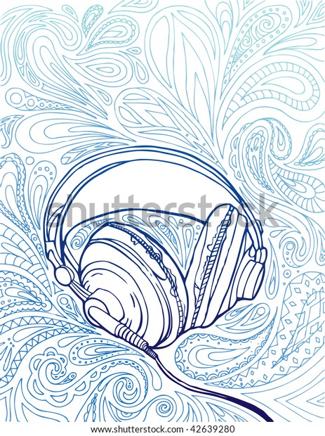 Headphones Doodles Stock Vector (Royalty Free) 42639280 | Shutterstock