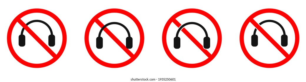 1,049 Prohibited headphones Images, Stock Photos & Vectors | Shutterstock