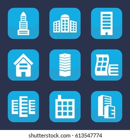 Headquarters Icon Set 9 Filled Headquarters Stock Vector (Royalty Free ...