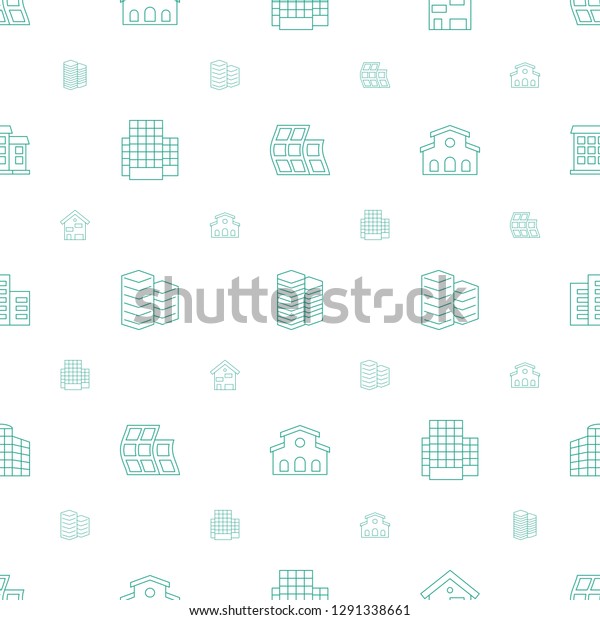 Headquarters Icons Pattern Seamless White Background Stock Vector ...