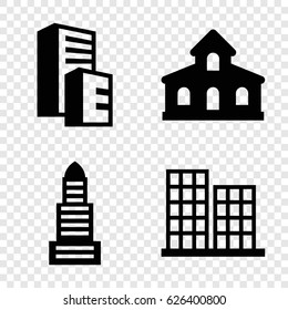 Headquarters Icons Set Set 4 Headquarters Stock Vector (Royalty Free ...