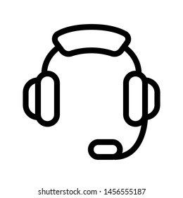 Headset Icon Vector Template Logo Design Stock Vector (Royalty Free ...