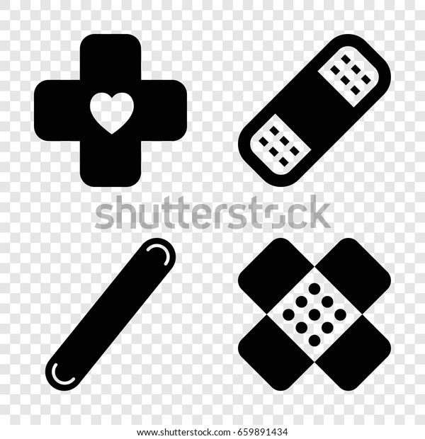 Heal Icons Set Set 4 Heal Stock Vector (Royalty Free) 659891434