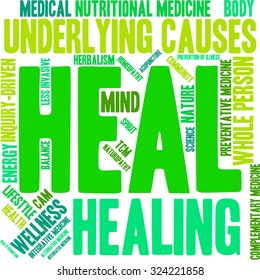 Heal Word Cloud On White Background Stock Vector (Royalty Free ...