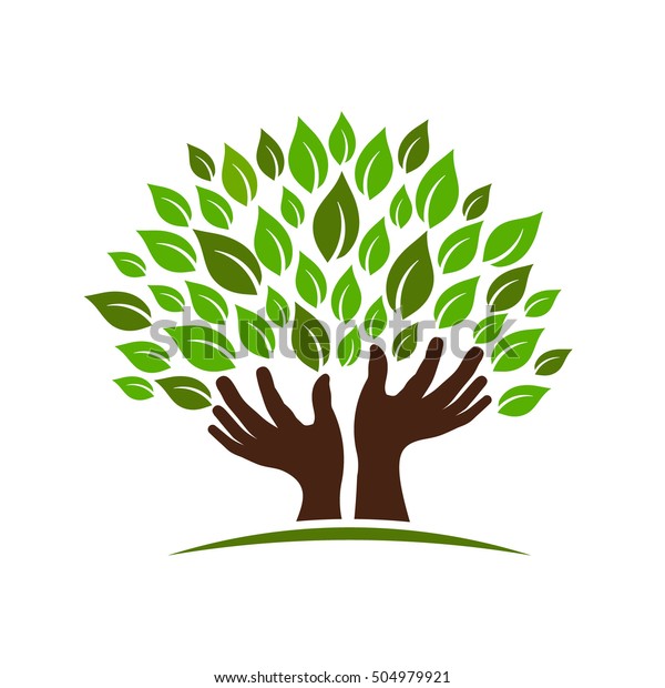 Healing Hands Tree Vector Illustration Stock Vector (Royalty Free ...