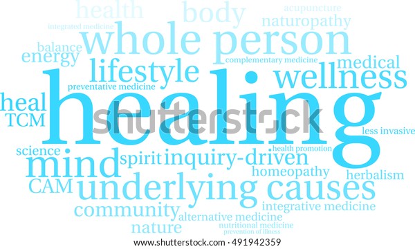 Healing Word Cloud On White Background Stock Vector (Royalty Free ...