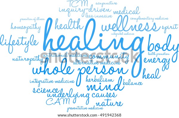 Healing Word Cloud On White Background Stock Vector (Royalty Free ...