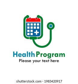 Health Care Program Logo Template Illustration Stock Vector (Royalty ...