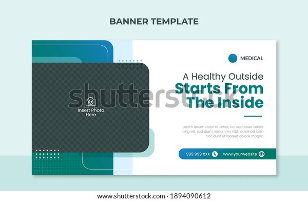 Health Care Web Banner Template Stock Vector (Royalty Free) 1894090612 ...