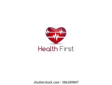 Health First Logo Template Stock Vector (Royalty Free) 586189847 ...