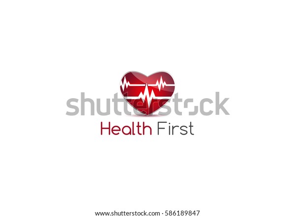 Health First Logo Template Stock Vector (Royalty Free) 586189847 ...