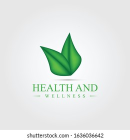 Health Leaf Logo Leaf Logo Health Stock Vector (Royalty Free ...