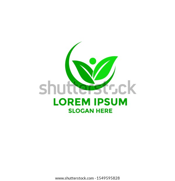 Health Leaf Logo Design Vector Stock Vector (Royalty Free) 1549595828