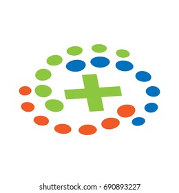 Health Logo Circle Logo Vector Illustration Stock Vector (Royalty Free ...