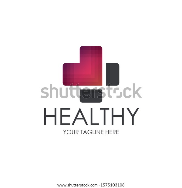 Health Love Vector Logo Design Stock Vector (Royalty Free) 1575103108 ...