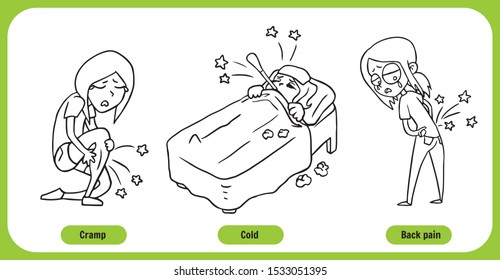Health Problems Chart Cartoon Human Characters Stock Vector (Royalty ...