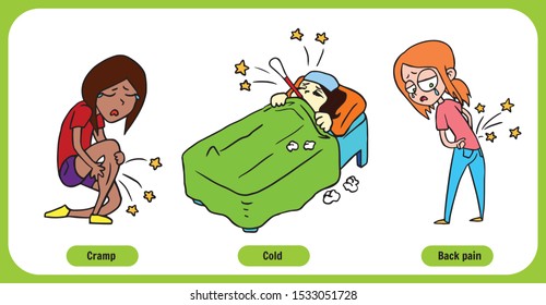 Health Problems Chart Cartoon Human Characters Stock Vector (Royalty ...