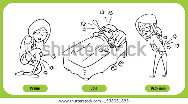 Health Problems Chart Cartoon Human Characters Stock Vector (Royalty ...