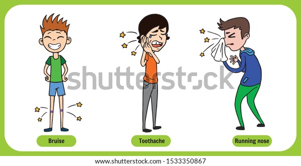 Health Problems Chart Cartoon Human Characters Stock Vector (Royalty ...