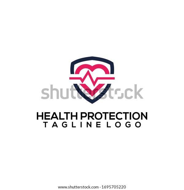 Health Protection Logo Design Vector Template Stock Vector (Royalty ...