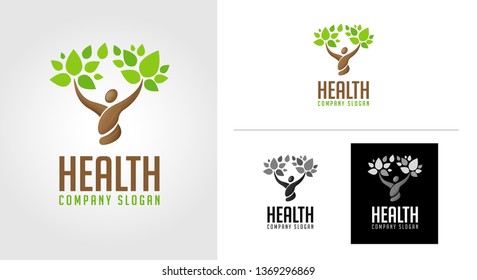 Health Tree Logo Template Stock Vector (Royalty Free) 1369296869 ...