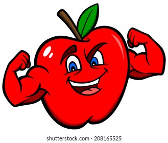 Tongue Out Wink Apple Cartoon Character: เวกเตอร์สต็อก (ปลอดค่า ...