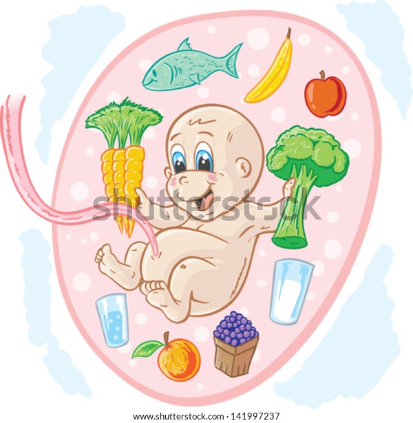 Healthy Baby Stock Vector (Royalty Free) 141997237