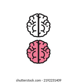 Healthy Brain Vector Logo Icon Stock Vector (Royalty Free) 2192231409 ...