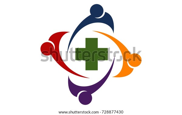 Healthy Care Community Stock Vector (Royalty Free) 728877430