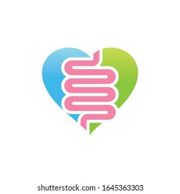 Healthy Digestion Logo Vector Icon Illustration Stock Vector (Royalty ...