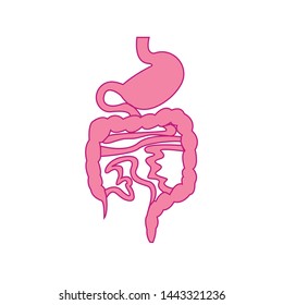 Healthy Digestion Vector Logo Illustration Isolated Stock Vector ...
