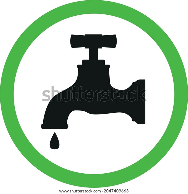 Healthy Drinking Water Symbol Safe Drink Stock Vector (Royalty Free ...
