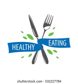 Healthy Eating Vector Logo Stock Vector (Royalty Free) 532227784 ...
