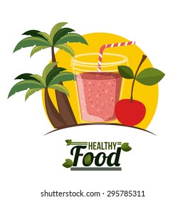 Healthy Food Digital Design Vector Illustration Stock Vector (Royalty ...