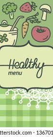Healthy Food Menu Sample 库存矢量图（免版税）136701089 | Shutterstock