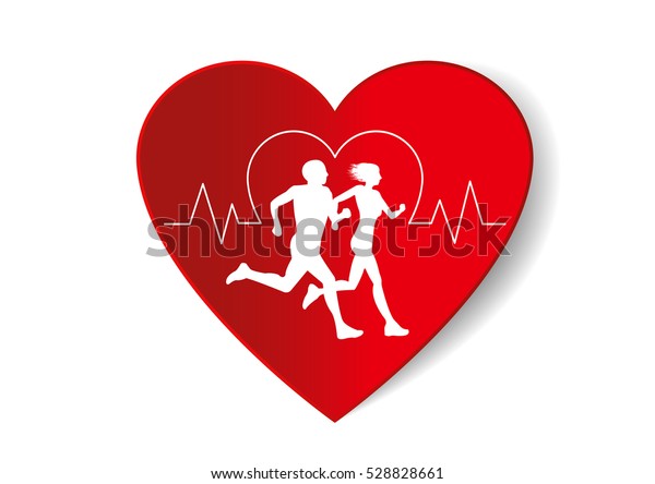 Healthy Heart Vector Paper Cut Style Stock Vector (Royalty Free ...