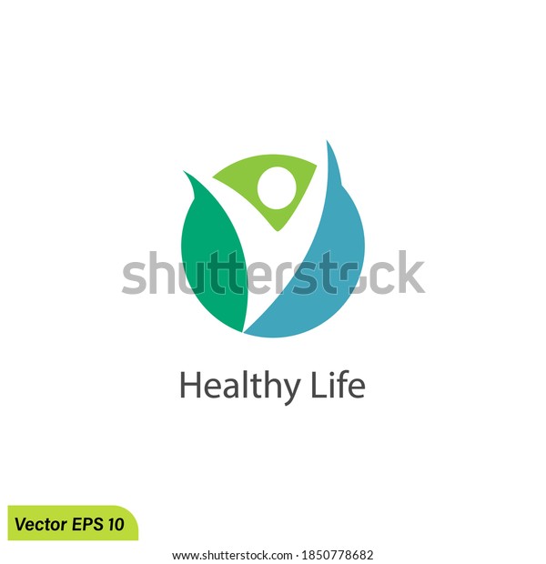 Healthy Human Cpmpany Logo Concept Vector Stock Vector (Royalty Free ...