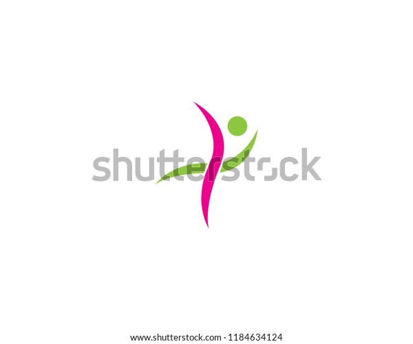 Healthy Human Logo Template Stock Vector (Royalty Free) 1184634124 ...