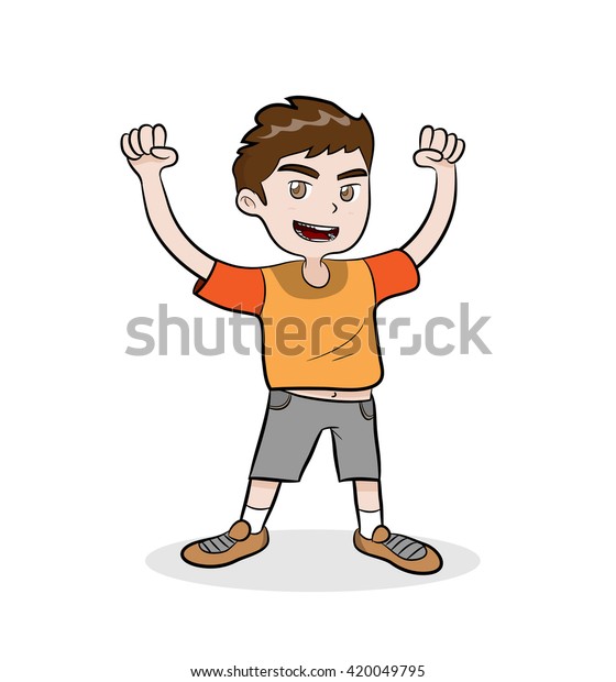 Healthy Kid Hand Drawn Vector Illustration Stock Vector (Royalty Free ...