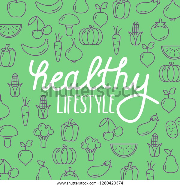 Healthy Lifestyle Vector Background Can Illustrate Stock Vector ...