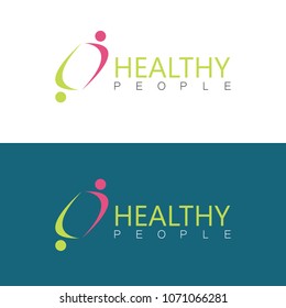 Healthy People Logo Vector Stock Vector (Royalty Free) 1071066281