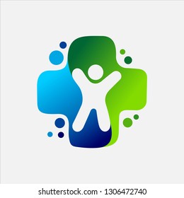 Healthy People Vector Stock Vector (Royalty Free) 1306472740
