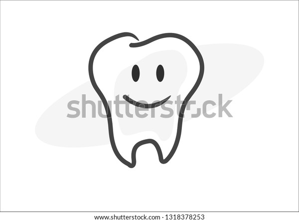 Healthy Smiling Tooth Illustration Stock Vector (Royalty Free ...