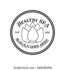 Healthy Spa Simple Logo Vector Stock Vector (Royalty Free) 1800381808 ...