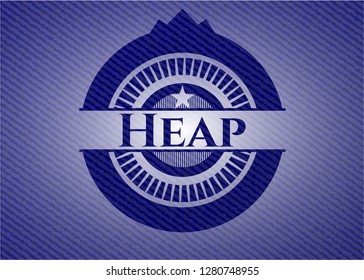 Heap Emblem Denim Texture Stock Vector (Royalty Free) 1280748955