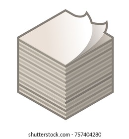 Heap Paper Printer Stock Vector (Royalty Free) 757404280 | Shutterstock