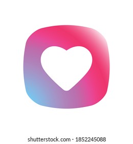 Heart App Icon Button Stock Vector (Royalty Free) 1852245088 | Shutterstock
