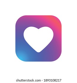 Heart App Icon Button Stock Vector (Royalty Free) 1893108217 | Shutterstock