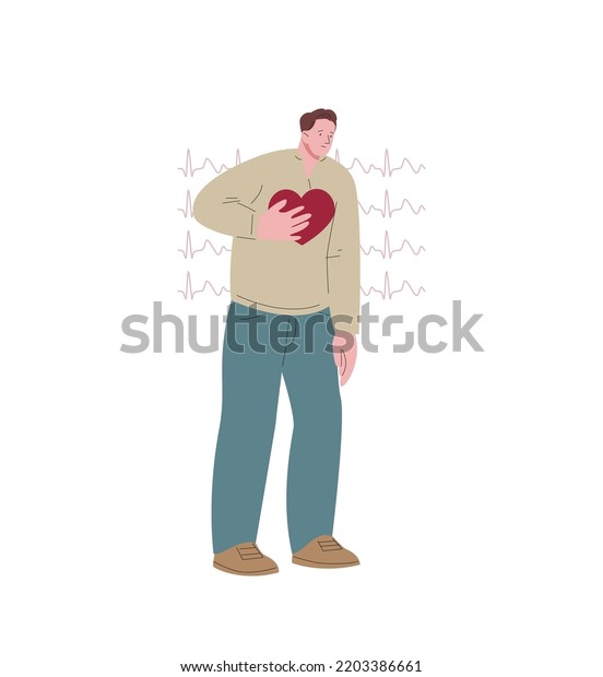 Heart Attack Vector Concept Cardiology Problems Stock Vector (Royalty ...